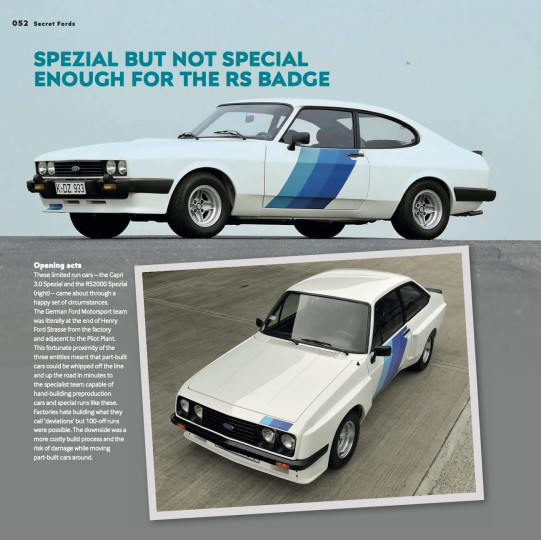 Secret Fords : RS Icons Edition (Volume One Companion Book) | Motoring ...